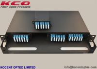 China 96fo High Density MPO Fiber Optic Patch Panel 1U 19'' MTP Rack Mount Fiber Optic Termination Box for sale