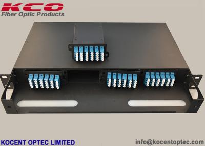China 96fo High Density MPO Fiber Optic Patch Panel 1U 19'' MTP Rack Mount Fiber Optic Termination Box for sale