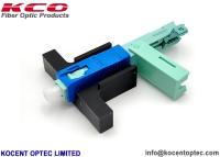 China Pre-Polished SC UPC Fast Connector with 60mm Length and Tensile Strength >60N for 3mm and 2mm Cables for sale