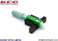 China Round Boot Flight SC APC UPC Fiber Optic Fast Connector with Low Insertion Loss and 3mm Drop Cable Compatibility for sale