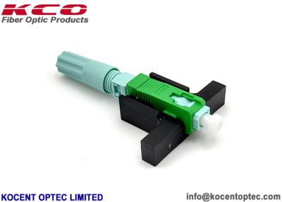 China Round Boot Flight SC APC UPC Fiber Optic Fast Connector with Low Insertion Loss and 3mm Drop Cable Compatibility for sale