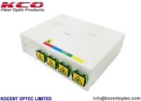 China Wallmount FTTH SC/UPC 4core Fibre Optic Terminal Box Roset Socket Faceplate for sale