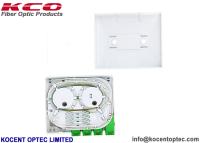 China Wallmount FTTH SC/UPC 4core Fibre Optic Terminal Box Roset Socket Faceplate for sale