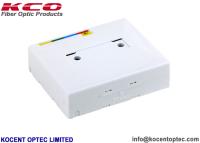 China Wallmount FTTH SC/UPC 4core Fibre Optic Terminal Box Roset Socket Faceplate for sale