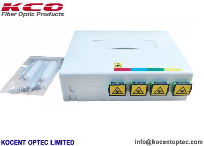 China 4 Ports Indoor IP55 Fiber Optic Termination Box with 4 Core Capacity for FTTH/FTTA Networks for sale