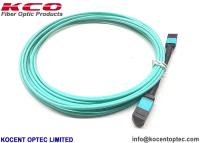 China MPO-12 12fo 24fo MM OM3 OM4 50/125 MPO MTP Optical Fibre Trunk Cable for sale