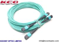 China MPO-12 12fo 24fo MM OM3 OM4 50/125 MPO MTP Optical Fibre Trunk Cable for sale
