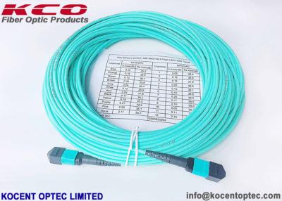 China MPOP-16 16fo 24fo Low IL Optical Fiber 50/125 OM4 MPO MTP-16 Optical Fiber Trunk Patch Cord for sale
