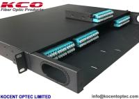 China SM MM OM3 OM4 OM5 High Destiny 96 cores 1U MPO Optical Patch Panel MTP Rack-mount Terminal Box for sale