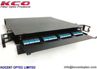China LC/APC 1U 144cores Optica Fibra MPO MTP Rack Mount Patch Panel for sale