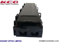 China 48cores Horizontal Inline 1*8 PLC Fiber Optical Splice Enclosure KCO-H0848-SZ for sale