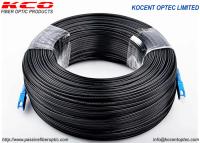 China G657A LSZH 1 Core FTTH Drop Cable Indoor Fiber Optic Drop Cable for FTTH Networks for sale