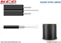 China PVC LSZH 2fo SM Monomode G657A Optical Fibre Drop FTTH Cable 2km 1km for sale