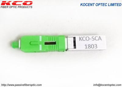 China Pre-Polished SC APC Fiber Optic Fast Connector with G657 Fiber Type and 55mm Length for Quick Assembly for sale