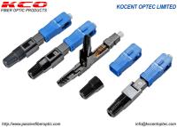 China 60mm Length UPC SC Fiber Optic Fast Connector for 3mm Drop and 3x2mm Flat Cable Compatibility for sale