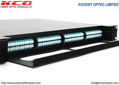 China 19'' Standard Size High Density Drawing Type MPO MTP Patch Panel for LC Duplex Fiber Optic Connectivity for sale