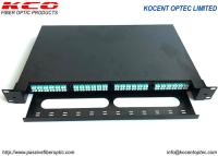 China 19-inch Hyperdensity MPO MTP Patch Panel with 96 Cores in 1U Rack for High-Density Fiber Optic Networks for sale
