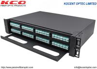 China 19 Inch 2U MPO Patch Panel with 192 Core Capacity and Rack Mount Design for LC Duplex Connectivity for sale