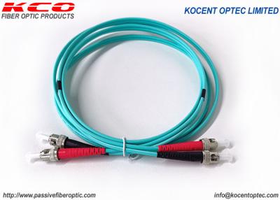 China ST Connector Fiber Optic Patch Cord with 0.35dB Insertion Loss and 45dB Return Loss for High-Performance Networking for sale