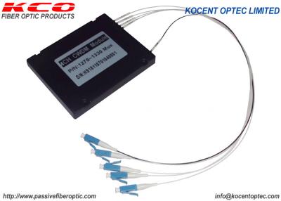 China Mux Demux CWDM Fiber Optic Multiplexing 8 Channels 1271nm~1611nm Length-wave LC Connector for sale
