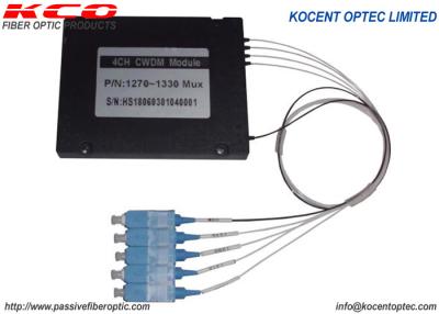 China ABS Box Wavelength Division Multiplexer CWDM FTTH PON SC UPC SC APC 1470nm to 1610nm for sale