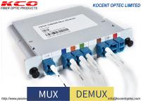 China 6CH 6channels CWDM Passive Fiber Optic Multiplexer LC UPC Duplex GLC Type for sale