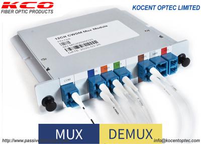China 6CH 6channels CWDM Passive Fiber Optic Multiplexer LC UPC Duplex GLC Type for sale