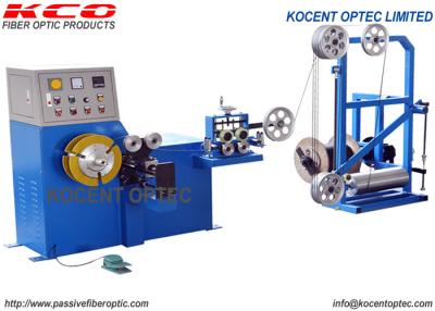 China Half Automatic Fiber Optic Cable Cutting Machine with 1650 Spindle Motor Speed 220V Voltage for 500m Max Length FTTH Drop Cable for sale