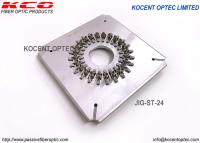 China 24 connectors ST UPC Jig / Optical Connector Polishing Fixture For Optical Corner Pressure Grinding Machine for sale