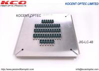 China LC Connector Fiber Optical Polishing Fixture / 48 Positions Patch Cord LC PC Grinding Jig for sale