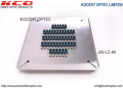 China LC Connector Fiber Optical Polishing Fixture / 48 Positions Patch Cord LC PC Grinding Jig for sale