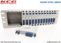 China 14 Slot 19'' 0.9mm PLC Fiber Optic Splitter Rack Mountable Patch Panel for Indoor Cabinet for sale