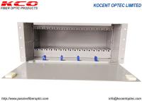 China 4U 16 Slot LGX PLC Fiber Optic Splitter Rack Mount Chassis Box for FTTH FTTx with 1x2 Split Way for sale