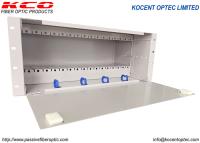 China 4U 19'' Fiber Optic PLC Splitter with 0.9mm Cable for Indoor Cabinet Use and Low Insertion Loss for sale