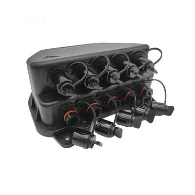 China 10 Ports Fiber Optic Terminal Box with ABS+PC Material and OptiTap Mini SC Connector for FTTx Networks for sale