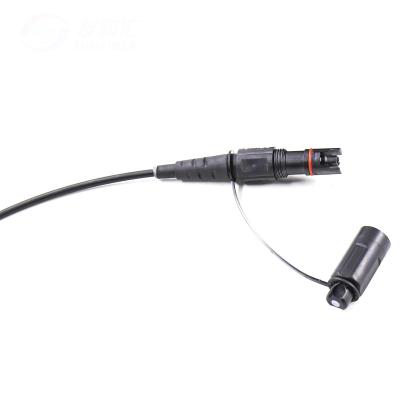 China Outdoor Waterproof Fiber Optic Patch Cord with MPO MTP Connector and IP67 Protection for Harsh Environments for sale