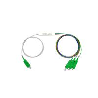 China Low PDL 1x3 PLC Splitter Mini Blockless Tube Type With SC APC Connector for sale