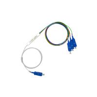 China Low PDL 1x3 PLC Splitter Mini Blockless Tube Type With SC APC Connector for sale