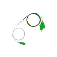China Low PDL 1x3 PLC Splitter Mini Blockless Tube Type With SC APC Connector for sale