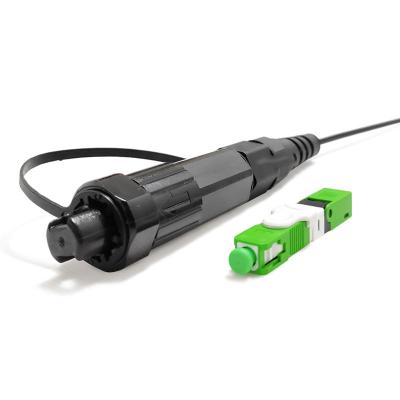 China IP68 Waterproof SC Fast Connector with G652/G657 Fiber Type and Low Insertion Loss for FTTH Drop Cable for sale