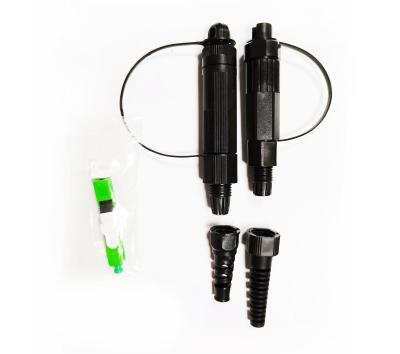 China IP68 Waterproof Fiber Optic Fast Connector SC APC for G652 G657 FTTH Outdoor Applications for sale