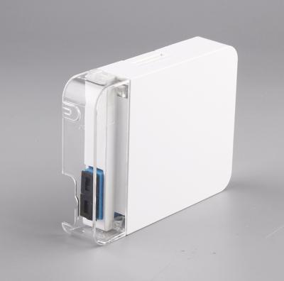 China Wallmount 2 Cores SC Duplex Fiber Optic Terminal Box for FTTH Indoor IP55 Applications for sale