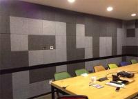 China Colorful High Fiber PET Acoustic Panel , 1.22x2.42m Polyester Fiber Panel for sale