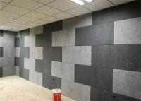 China Colorful High Fiber PET Acoustic Panel , 1.22x2.42m Polyester Fiber Panel for sale