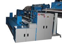 China Blue Nonwoven Winding Cutting Machine Encoder Controlled for sale