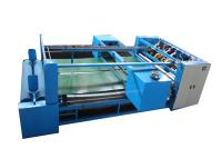 China Blue Nonwoven Winding Cutting Machine Encoder Controlled for sale