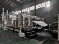 China Evenly Feeding Double Doffer 800kg/H Nonwoven Polyester Carding Machine 80m/Min for sale