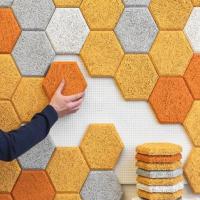 China DIY Man Made Special Pattern PET Felt Acoustic Panels For Decoration for sale