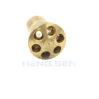 China Practical 6 Holes Brass Pipe Fittings Refrigerant Distributor With Inlet 3/8 for sale