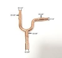 China Copper VRV VRF Air condition Y branch Y joint branch pipe for HITACHI Model E-52SN for sale